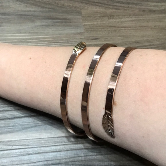 Jewelry | Copper Spiral Bracelet Arm Cuff Leaves | Poshmark